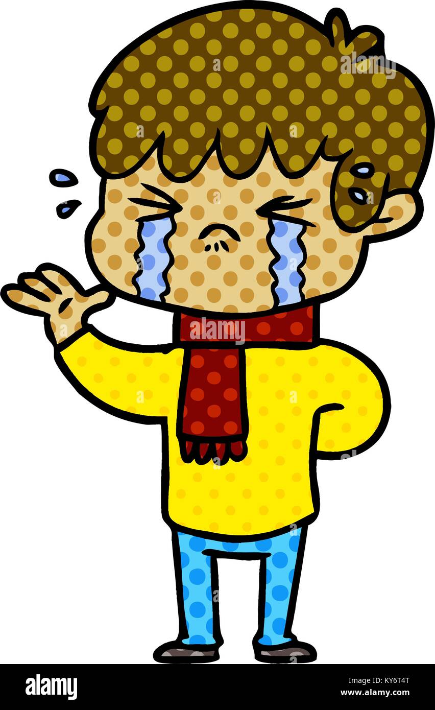cartoon boy crying Stock Vector Image & Art - Alamy