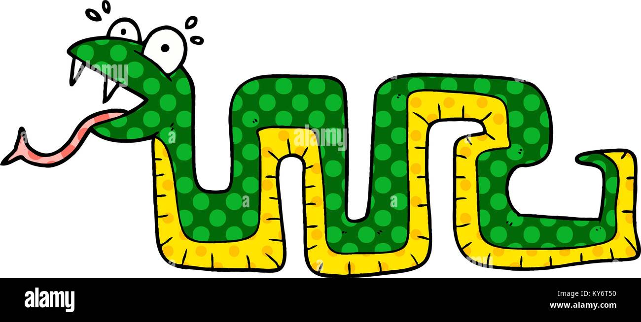 cartoon surprised snake Stock Vector Image & Art - Alamy