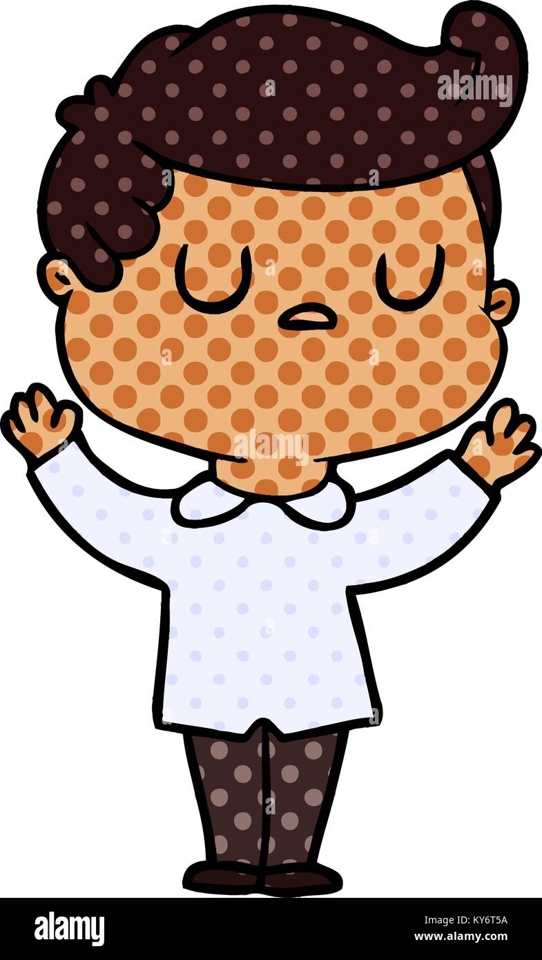 cartoon aloof man Stock Vector Image & Art - Alamy