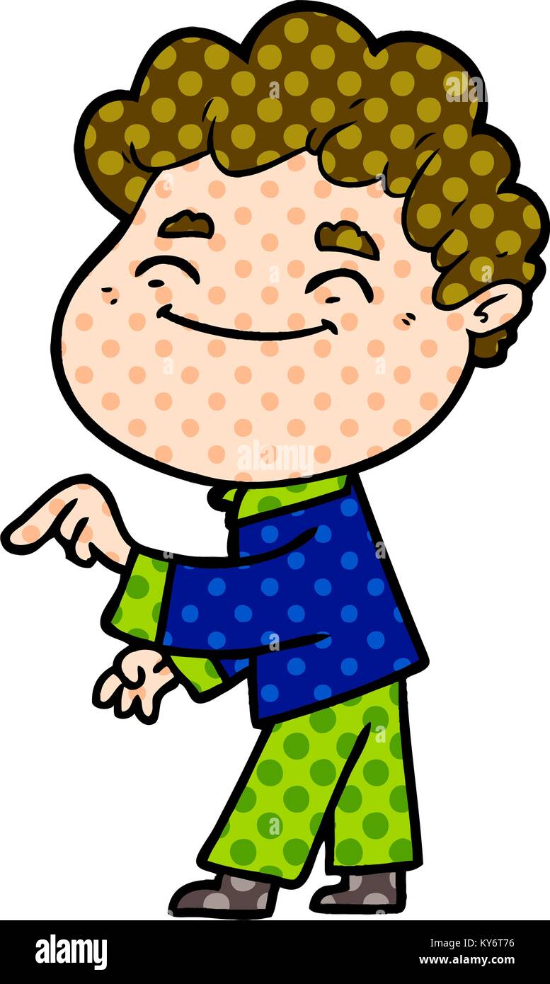 cartoon friendly man Stock Vector Image & Art - Alamy