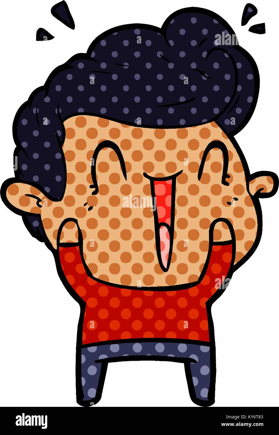 cartoon happy man Stock Vector Image & Art - Alamy