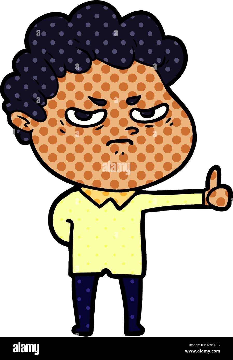 cartoon angry man Stock Vector Image & Art - Alamy