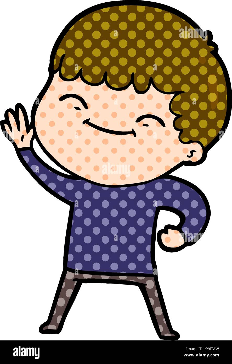 cartoon smiling boy Stock Vector Image & Art - Alamy