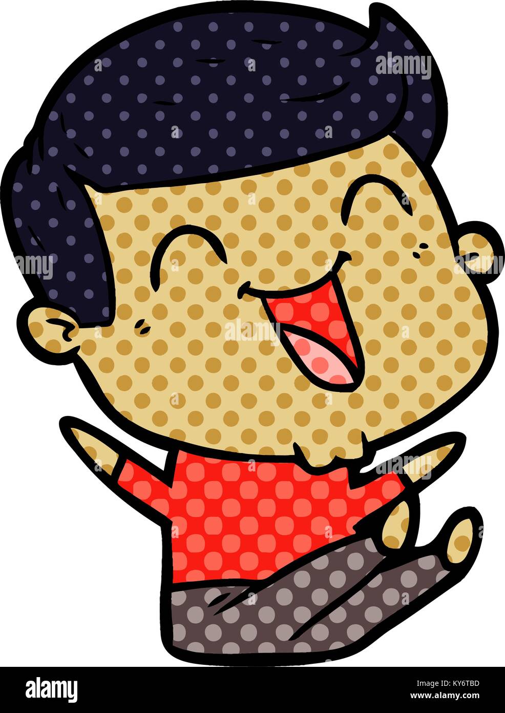 cartoon man laughing Stock Vector Image & Art - Alamy