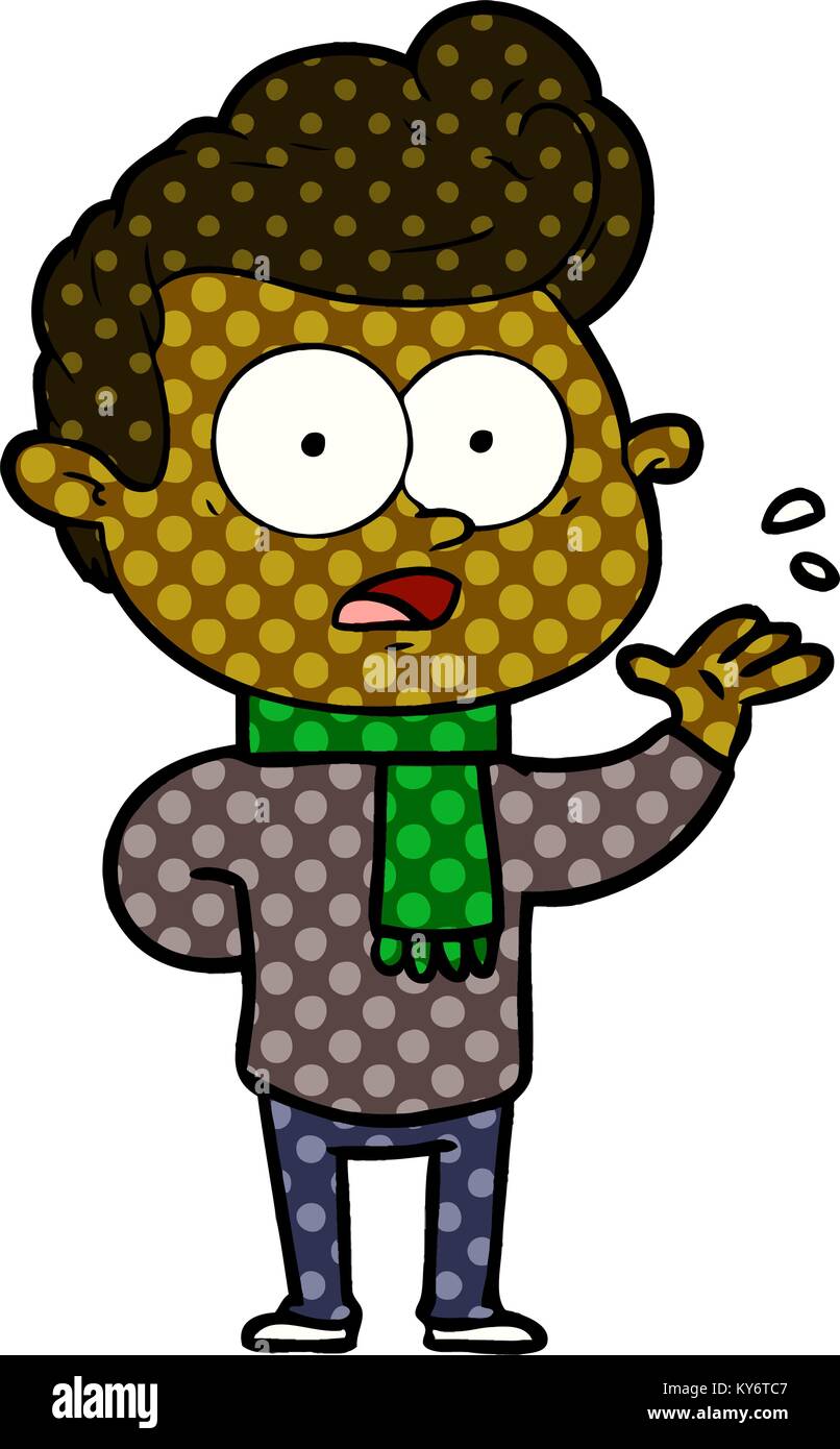 cartoon staring man Stock Vector Image & Art - Alamy