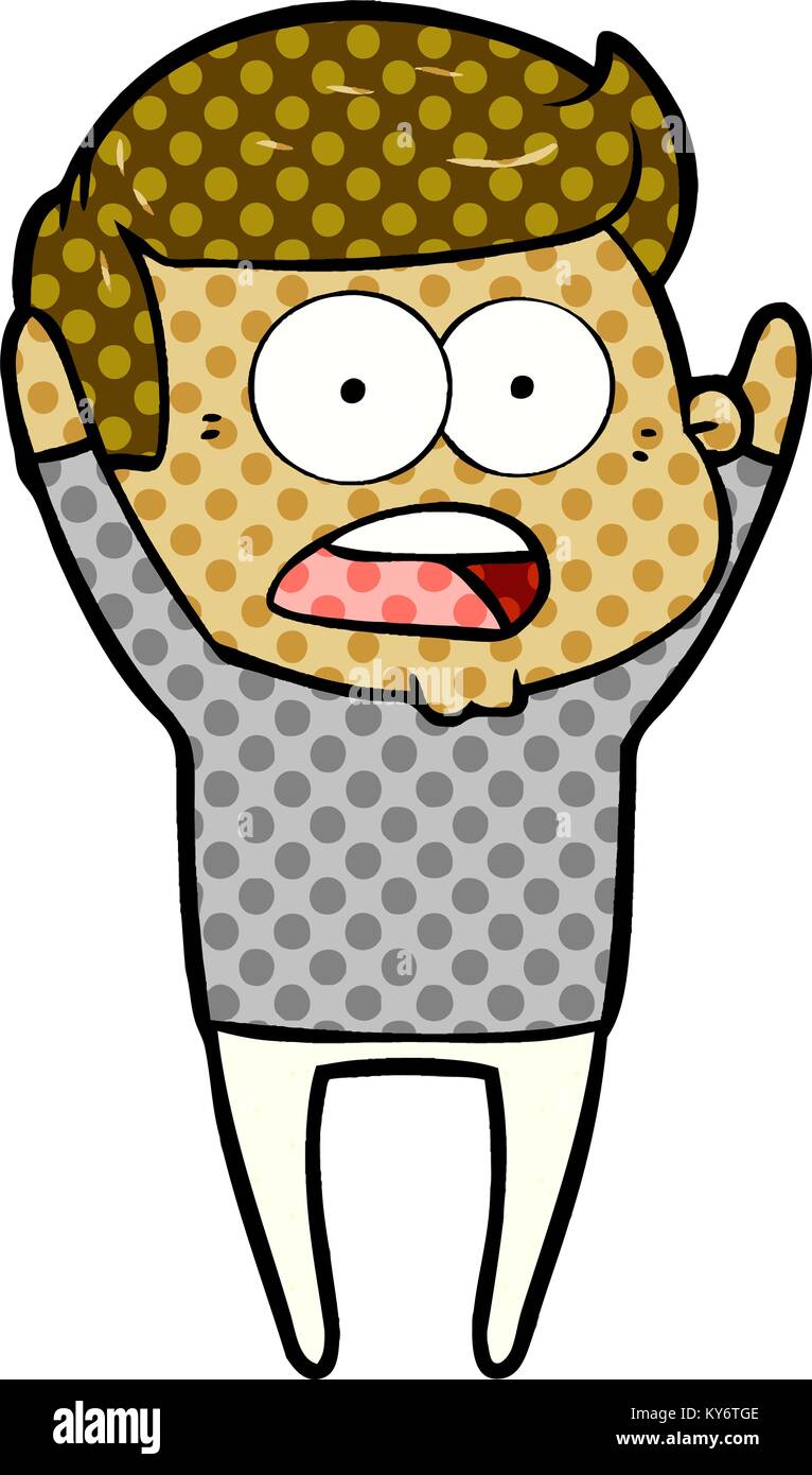 cartoon shocked man Stock Vector Image & Art - Alamy