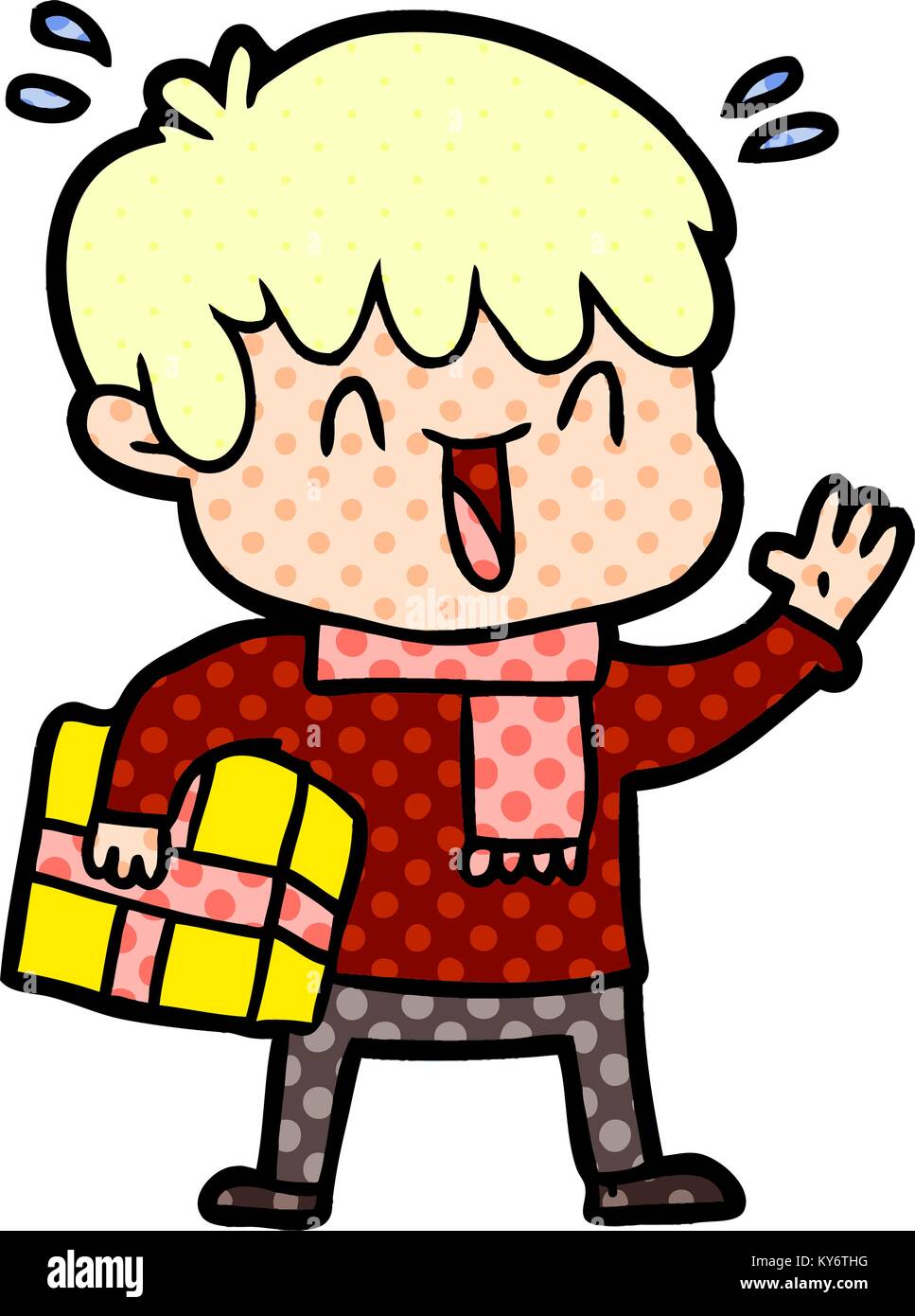 cartoon laughing boy Stock Vector Image & Art - Alamy