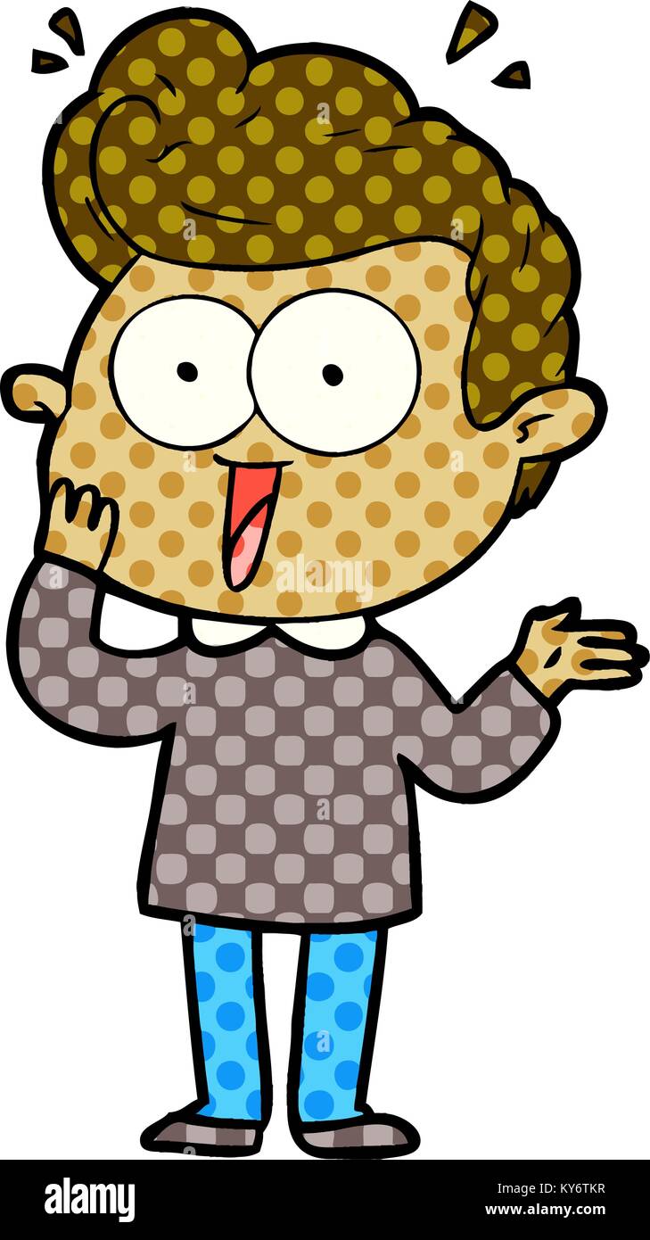 cartoon staring man Stock Vector Image & Art - Alamy