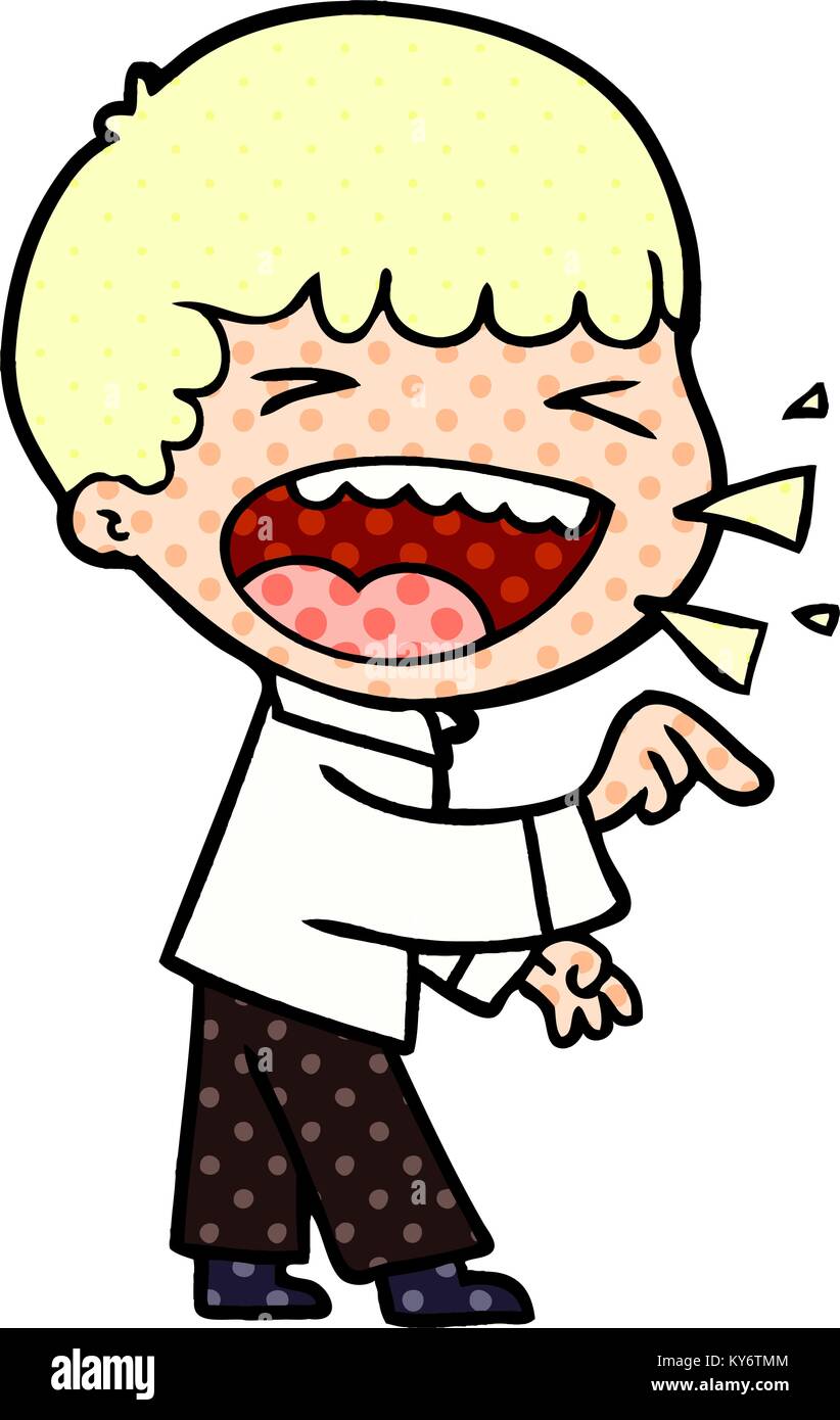 cartoon laughing man Stock Vector Image & Art - Alamy