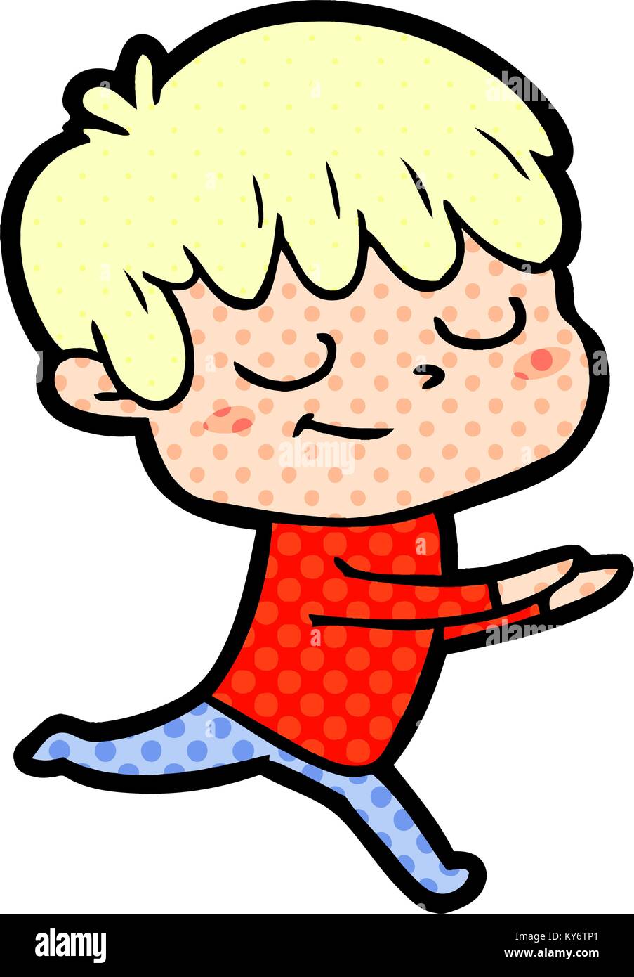 cartoon happy boy Stock Vector Image & Art - Alamy