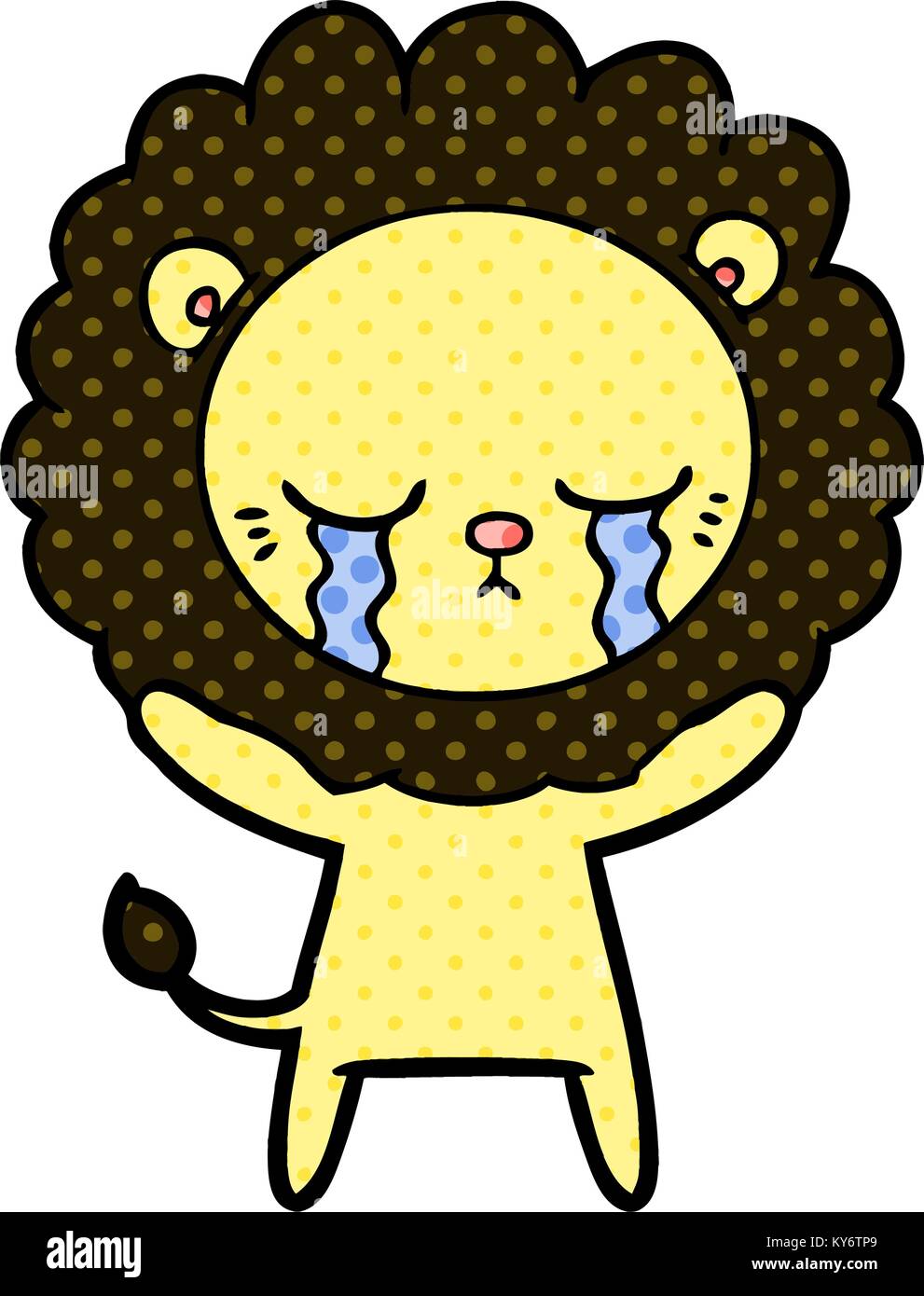 crying cartoon lion Stock Vector Image & Art - Alamy