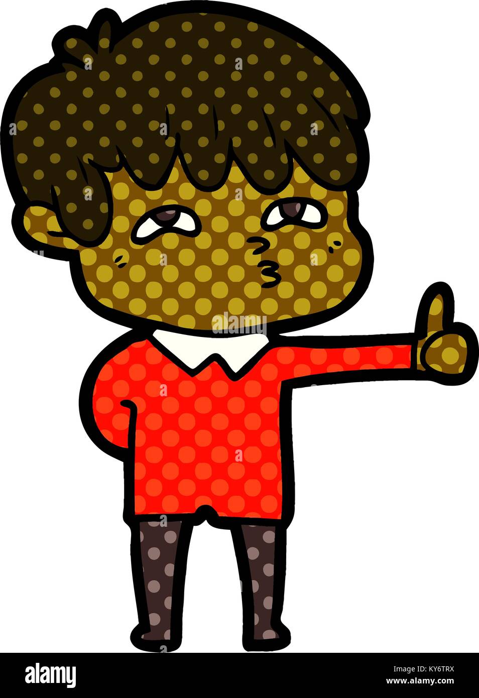 cartoon curious man Stock Vector Image & Art - Alamy