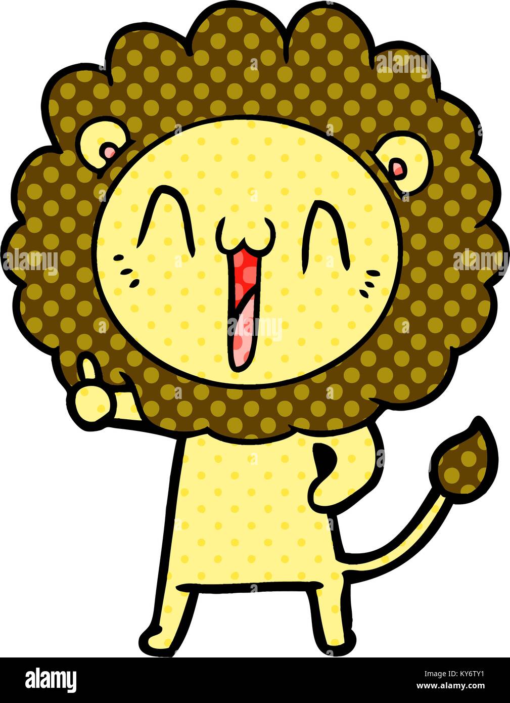 happy cartoon lion Stock Vector Image & Art - Alamy