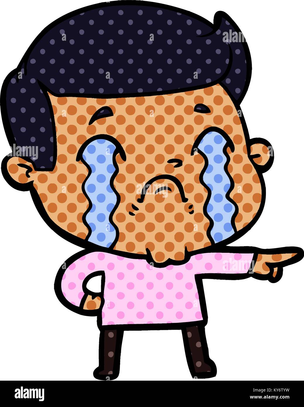 cartoon man crying Stock Vector Image & Art - Alamy