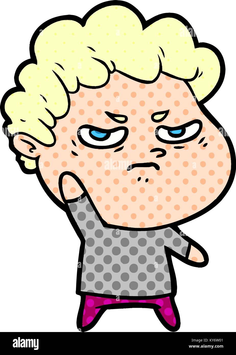 cartoon angry man Stock Vector Image & Art - Alamy