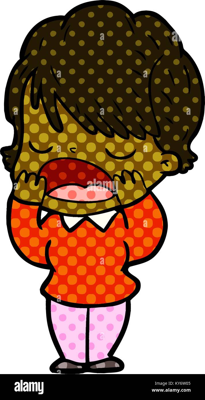 cartoon woman talking Stock Vector Image & Art - Alamy