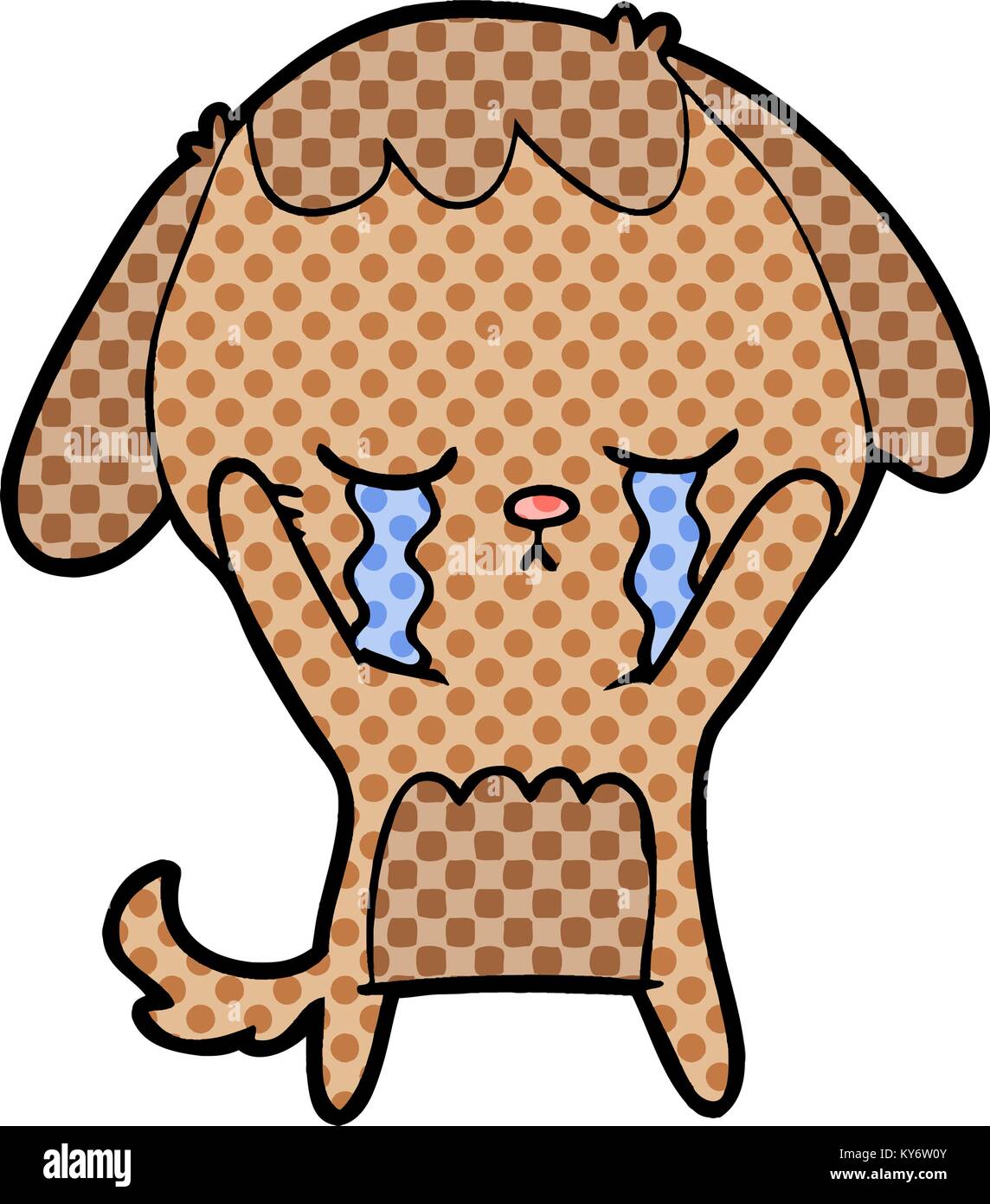 cartoon dog crying Stock Vector Image & Art - Alamy