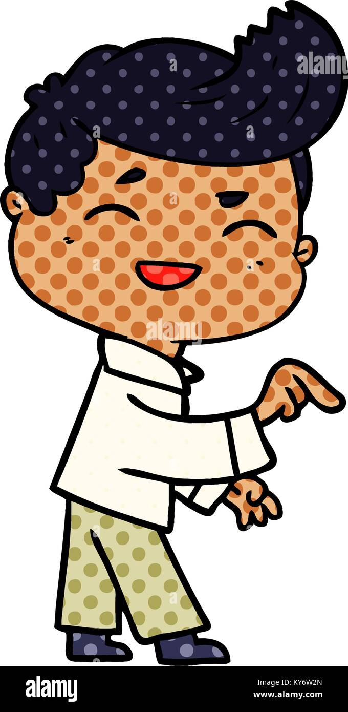 cartoon man laughing and pointing Stock Vector Image & Art - Alamy