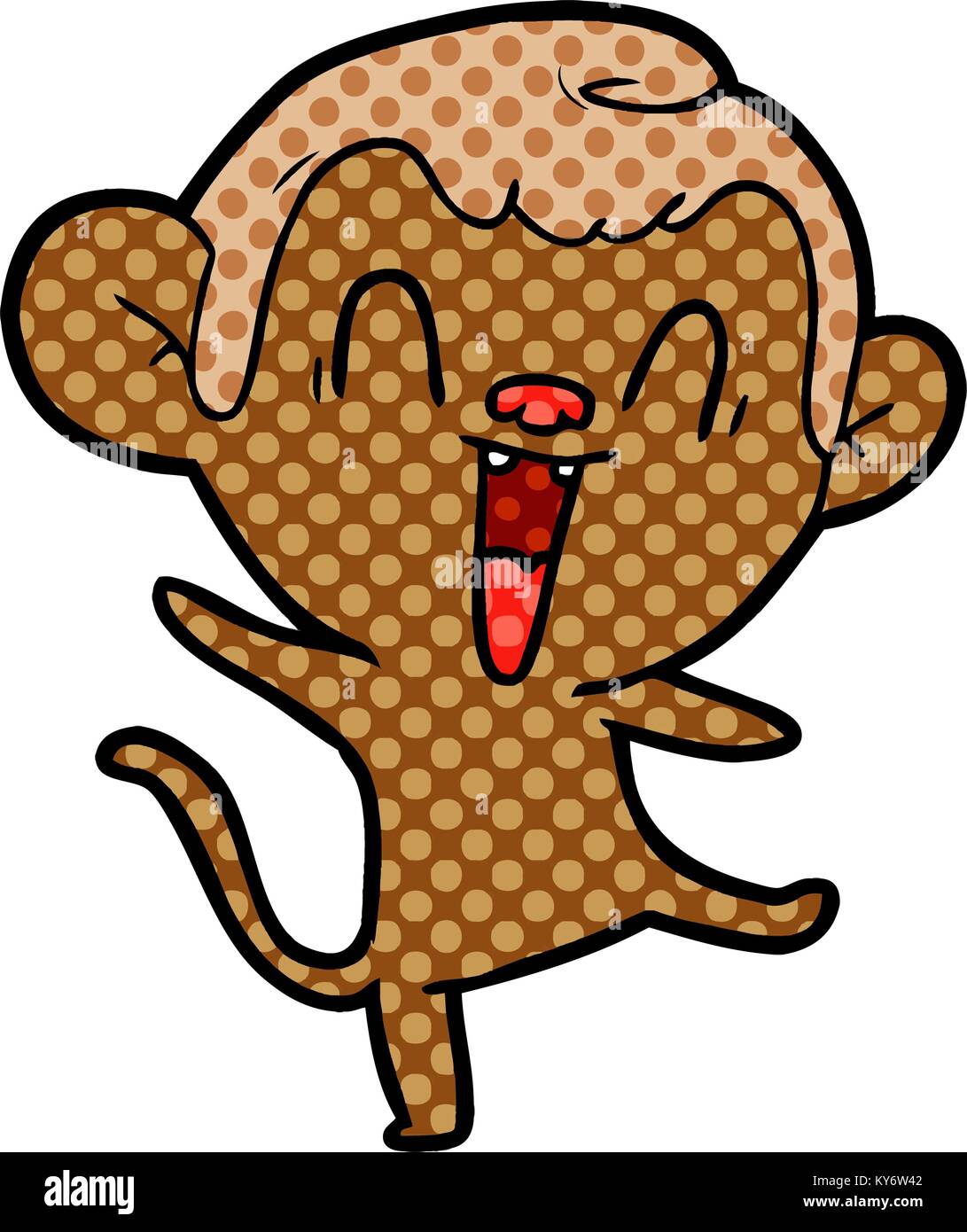 cartoon laughing monkey Stock Vector Image & Art - Alamy