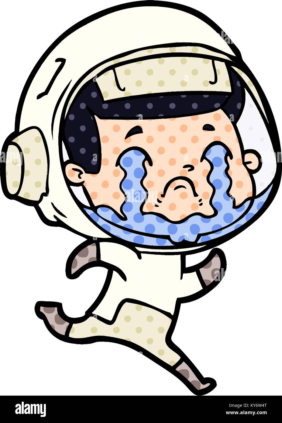 cartoon crying astronaut Stock Vector Image & Art - Alamy