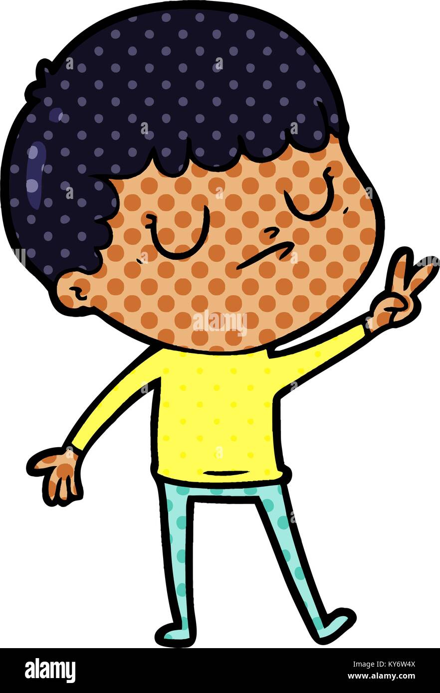 cartoon grumpy boy Stock Vector Image & Art - Alamy