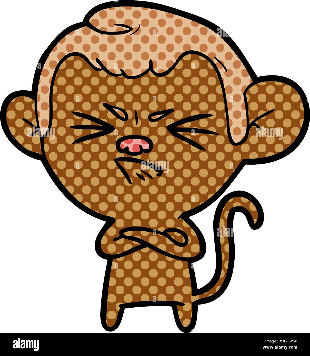 cartoon angry monkey Stock Vector Image & Art - Alamy