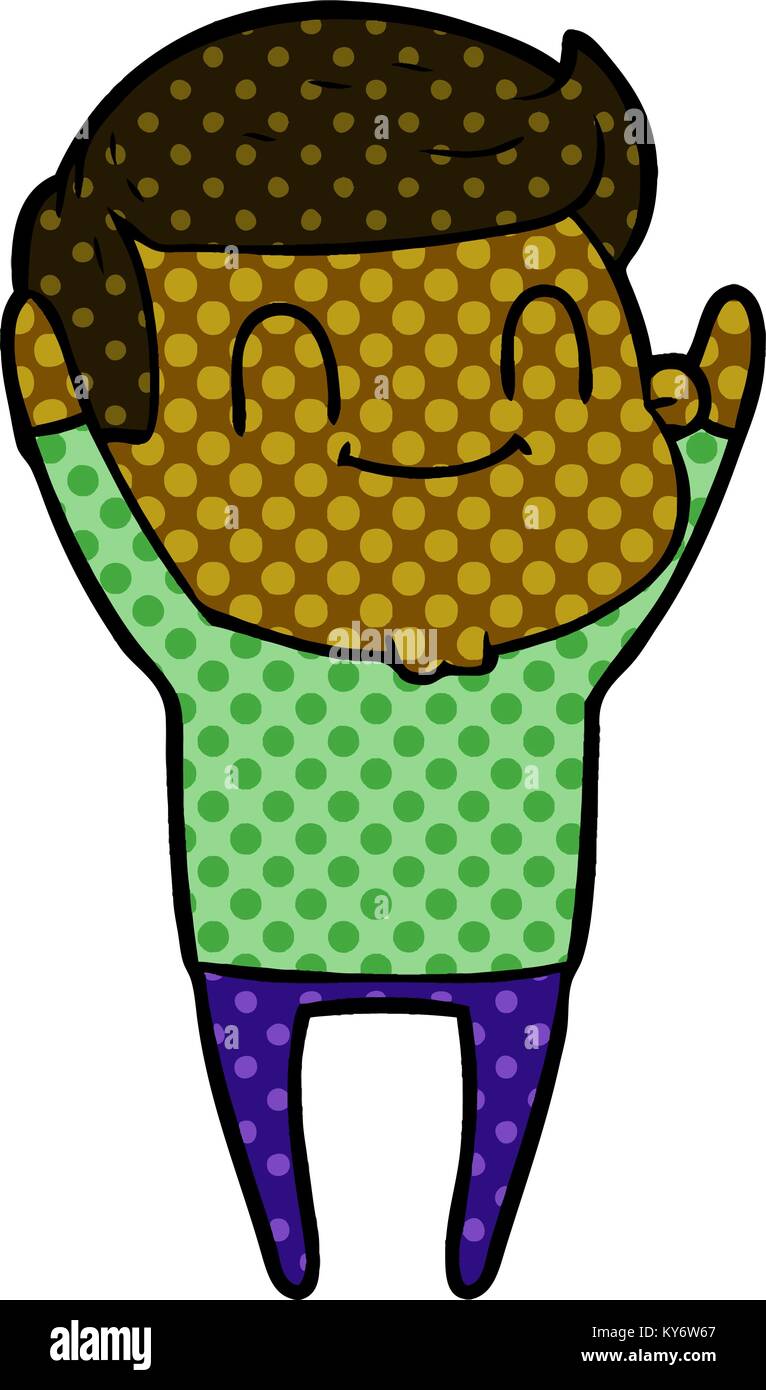 cartoon friendly man Stock Vector Image & Art - Alamy