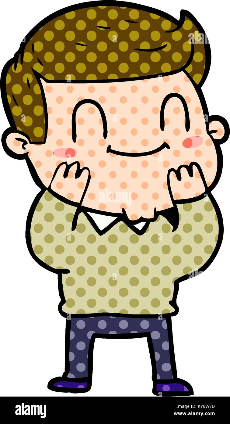 cartoon friendly man Stock Vector Image & Art - Alamy