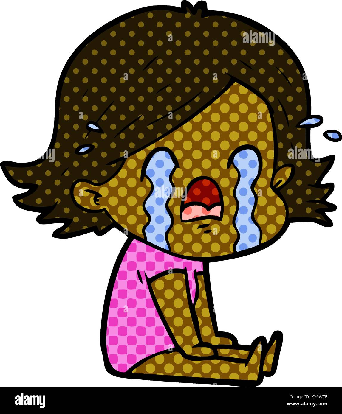 cartoon woman crying Stock Vector Image & Art - Alamy