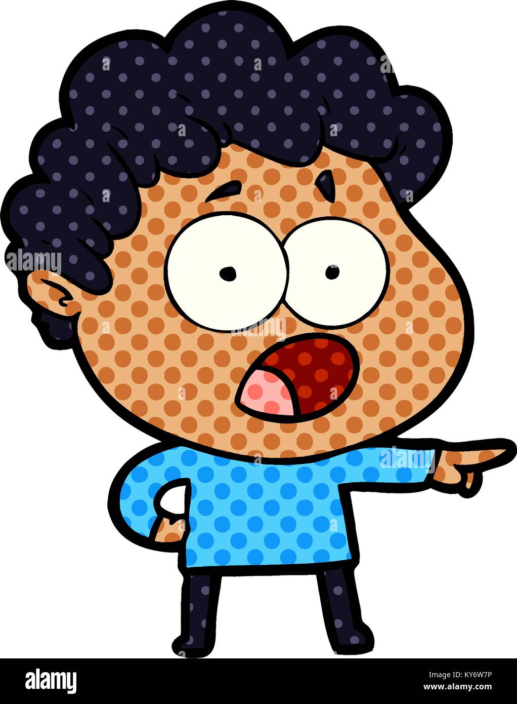 cartoon man gasping in surprise Stock Vector Image & Art - Alamy