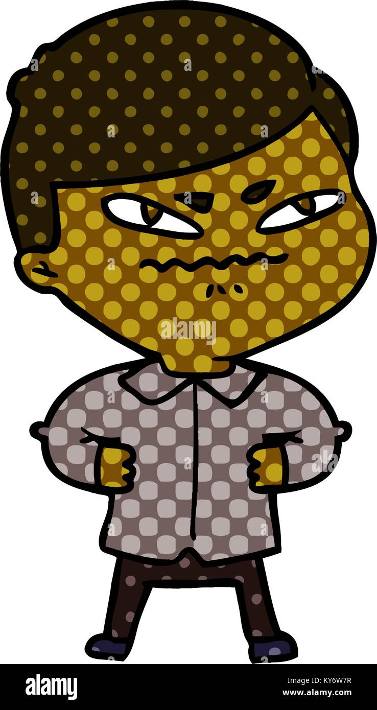 cartoon angry man Stock Vector Image & Art - Alamy
