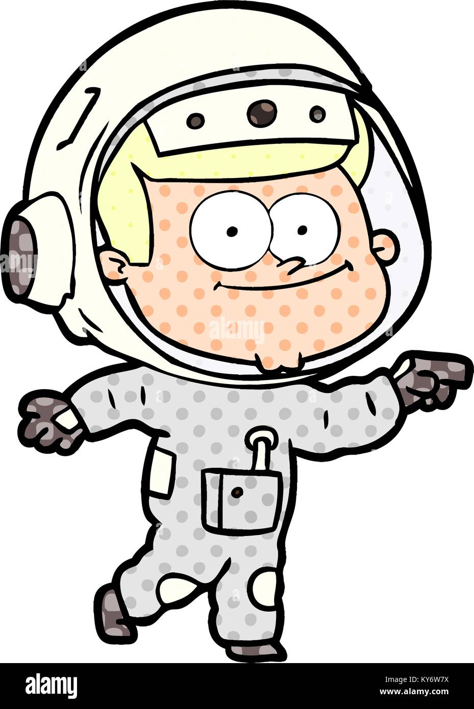 happy astronaut cartoon Stock Vector Image & Art - Alamy
