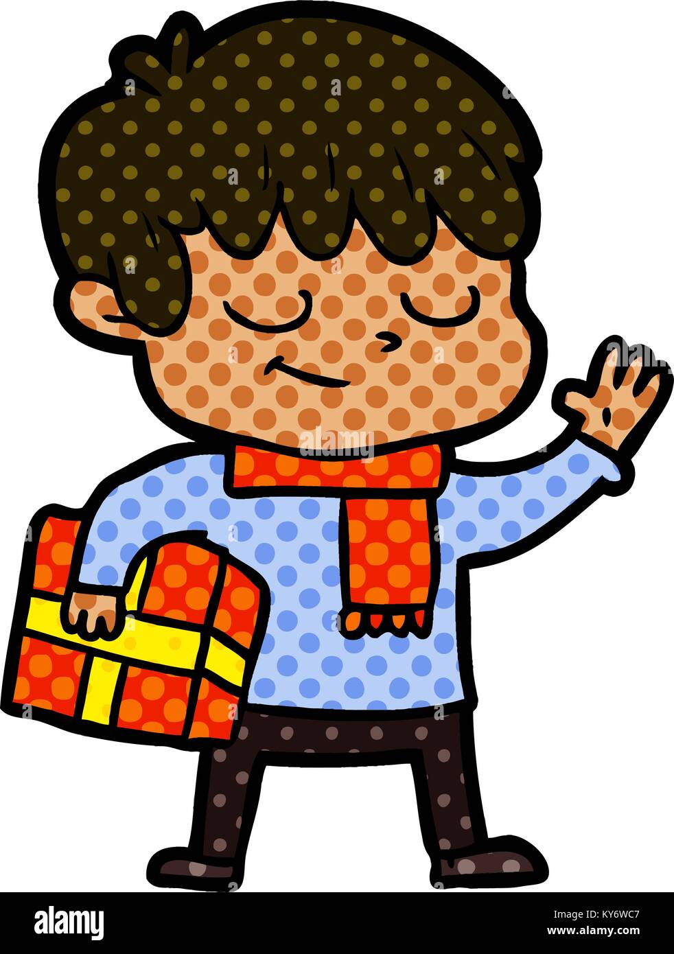 cartoon happy boy Stock Vector Image & Art - Alamy