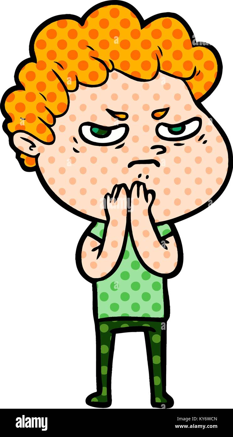 cartoon angry man Stock Vector Image & Art - Alamy
