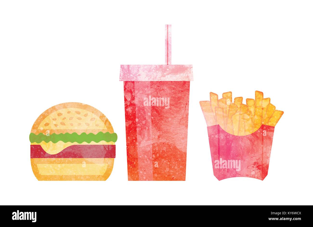 Watercolor menu hi-res stock photography and images - Alamy