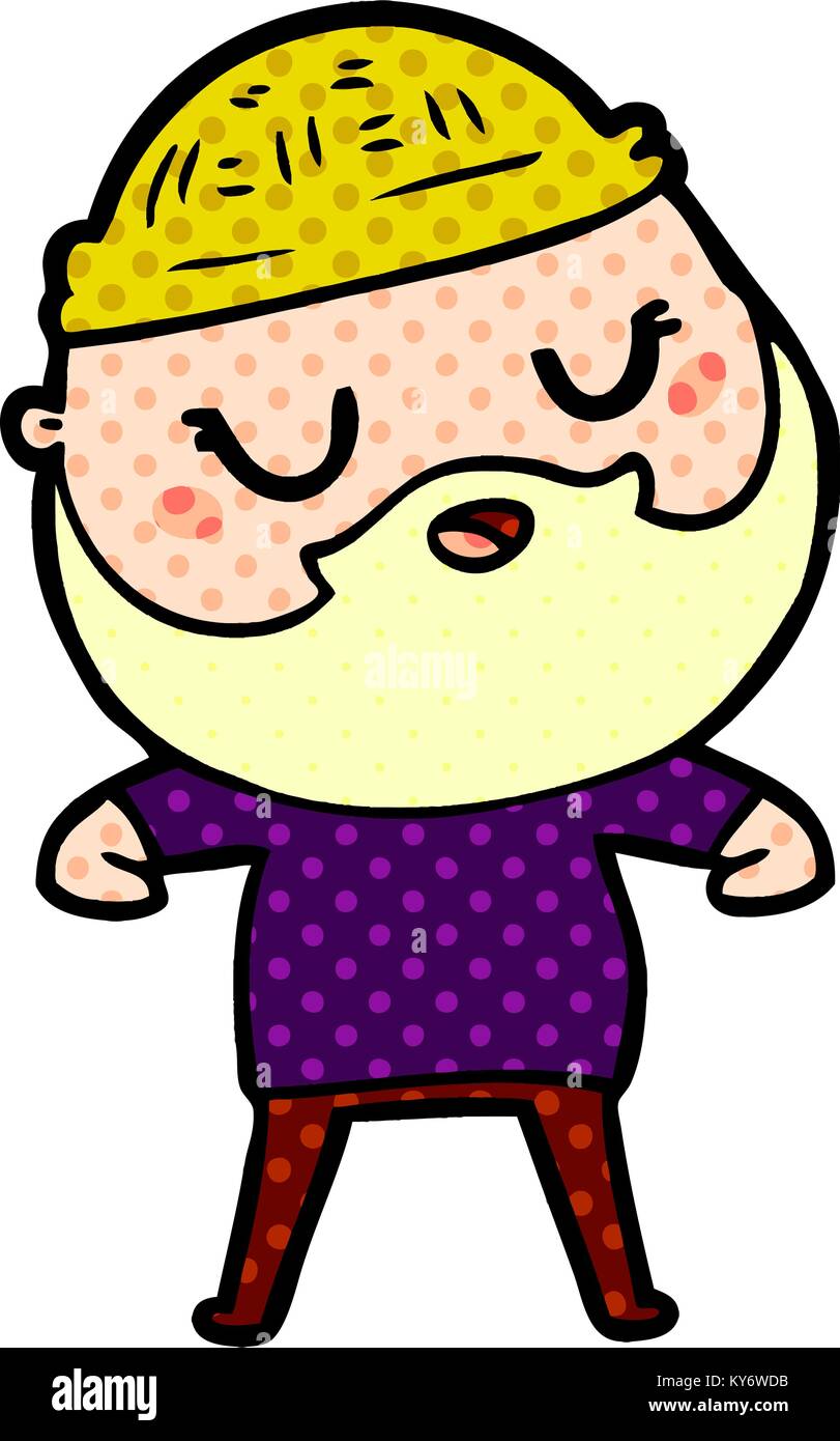cartoon man with beard Stock Vector Image & Art - Alamy