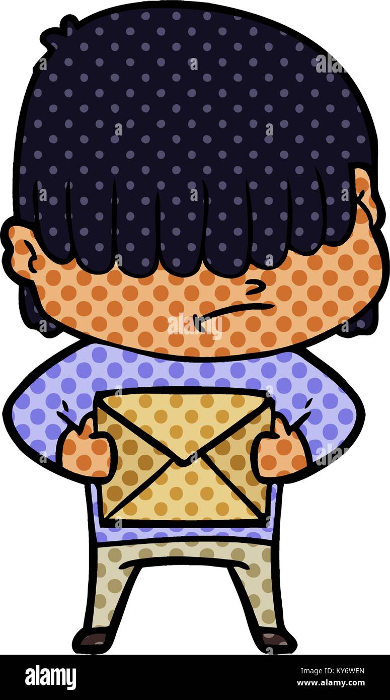 cartoon boy with untidy hair Stock Vector Image & Art - Alamy