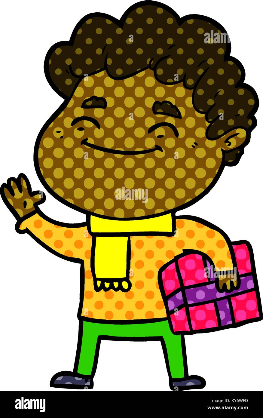 cartoon friendly man Stock Vector Image & Art - Alamy