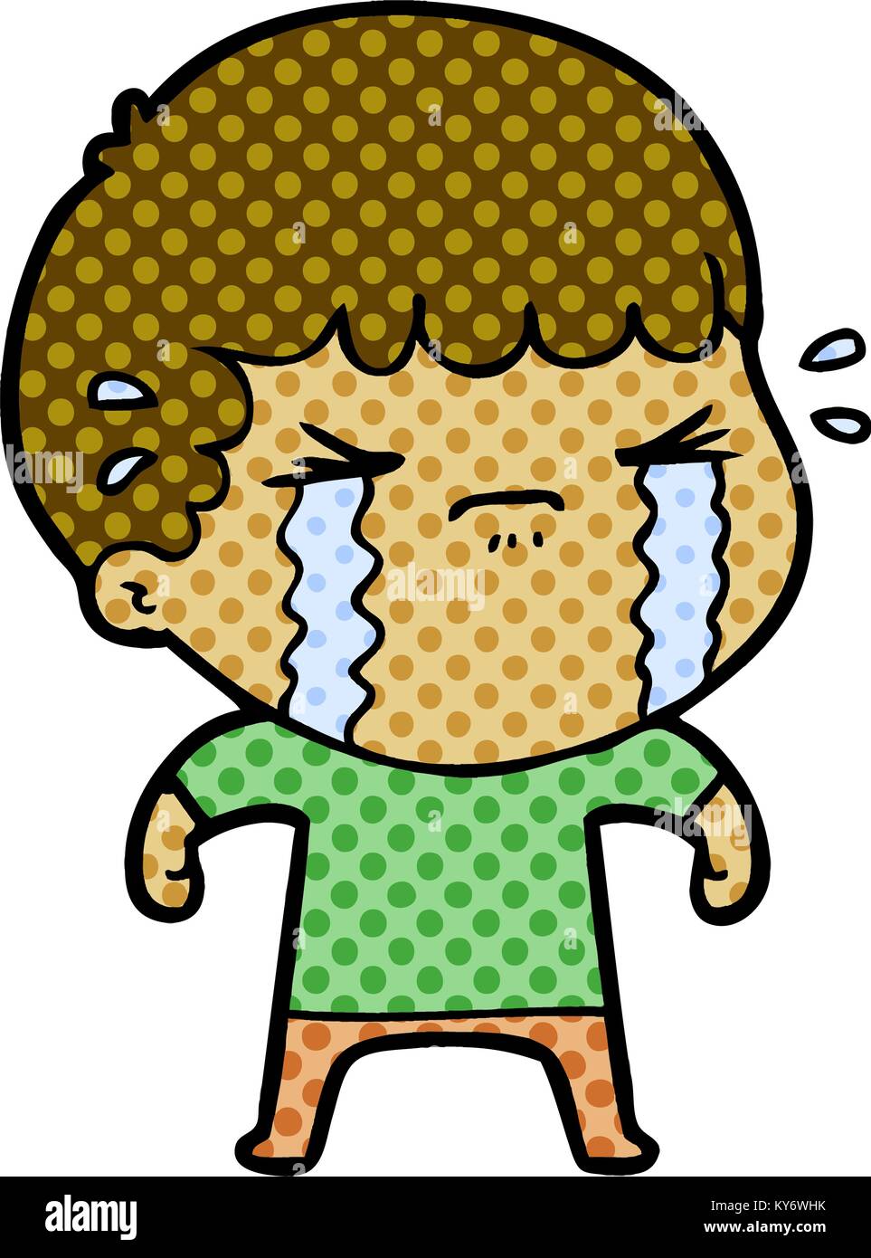 cartoon man crying Stock Vector Image & Art - Alamy