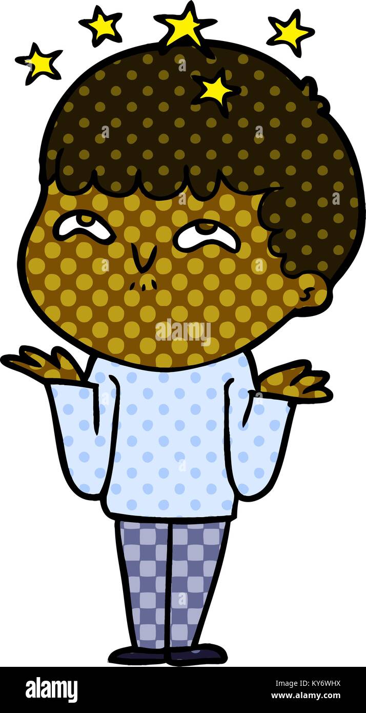 cartoon amazed boy Stock Vector Image & Art - Alamy