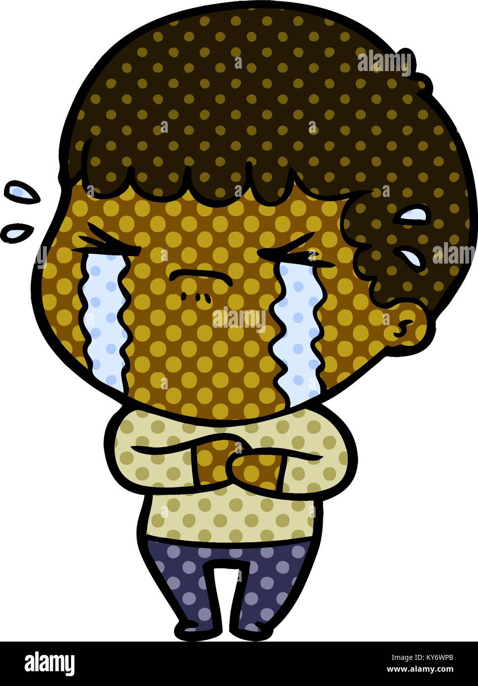 cartoon man crying Stock Vector Image & Art - Alamy