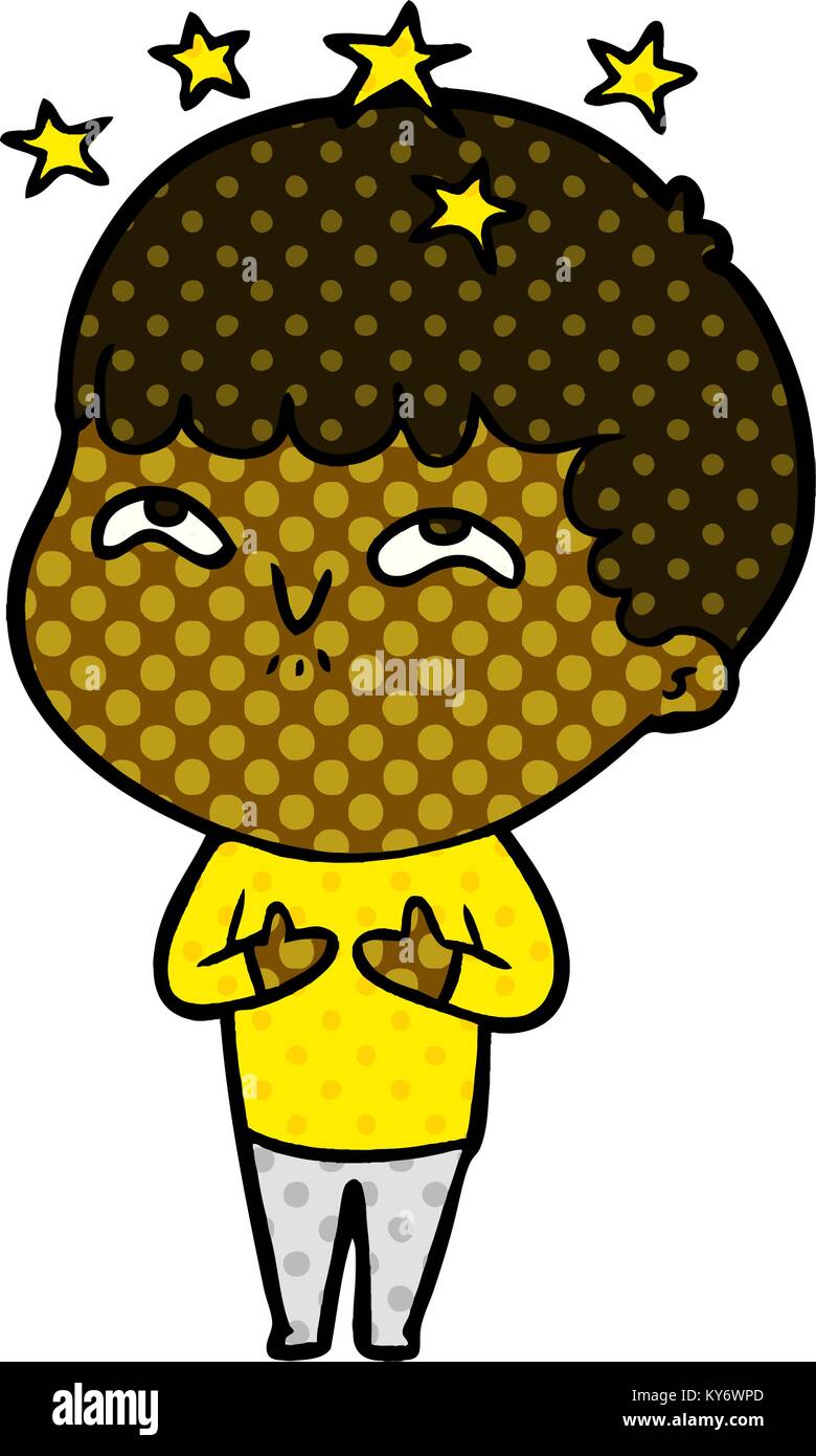 cartoon amazed boy Stock Vector Image & Art - Alamy