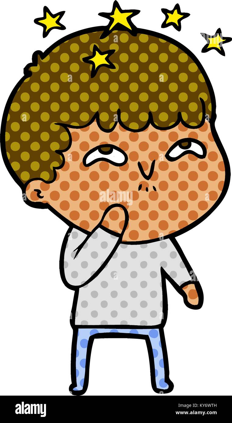 cartoon amazed boy Stock Vector Image & Art - Alamy