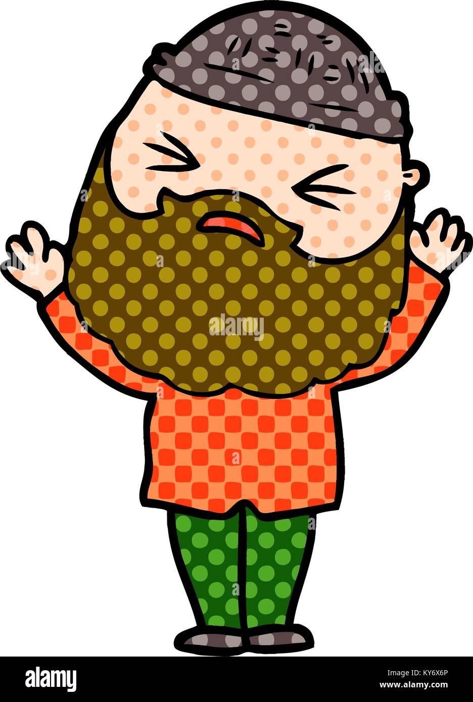 cartoon man with beard Stock Vector Image & Art - Alamy