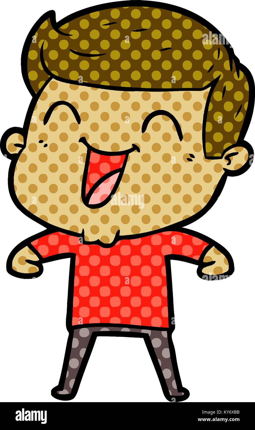 cartoon man laughing Stock Vector Image & Art - Alamy
