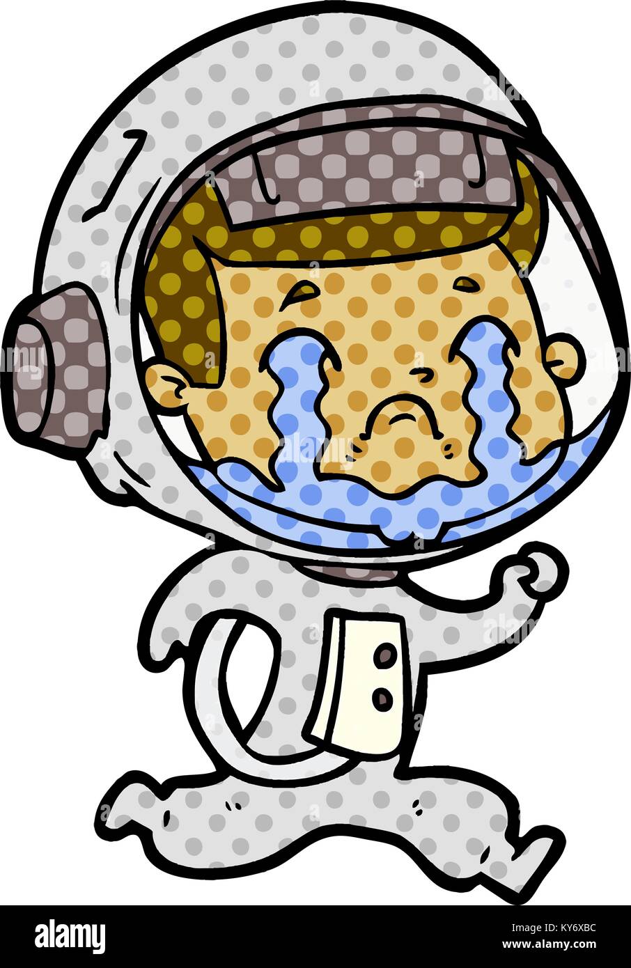cartoon crying astronaut Stock Vector Image & Art - Alamy
