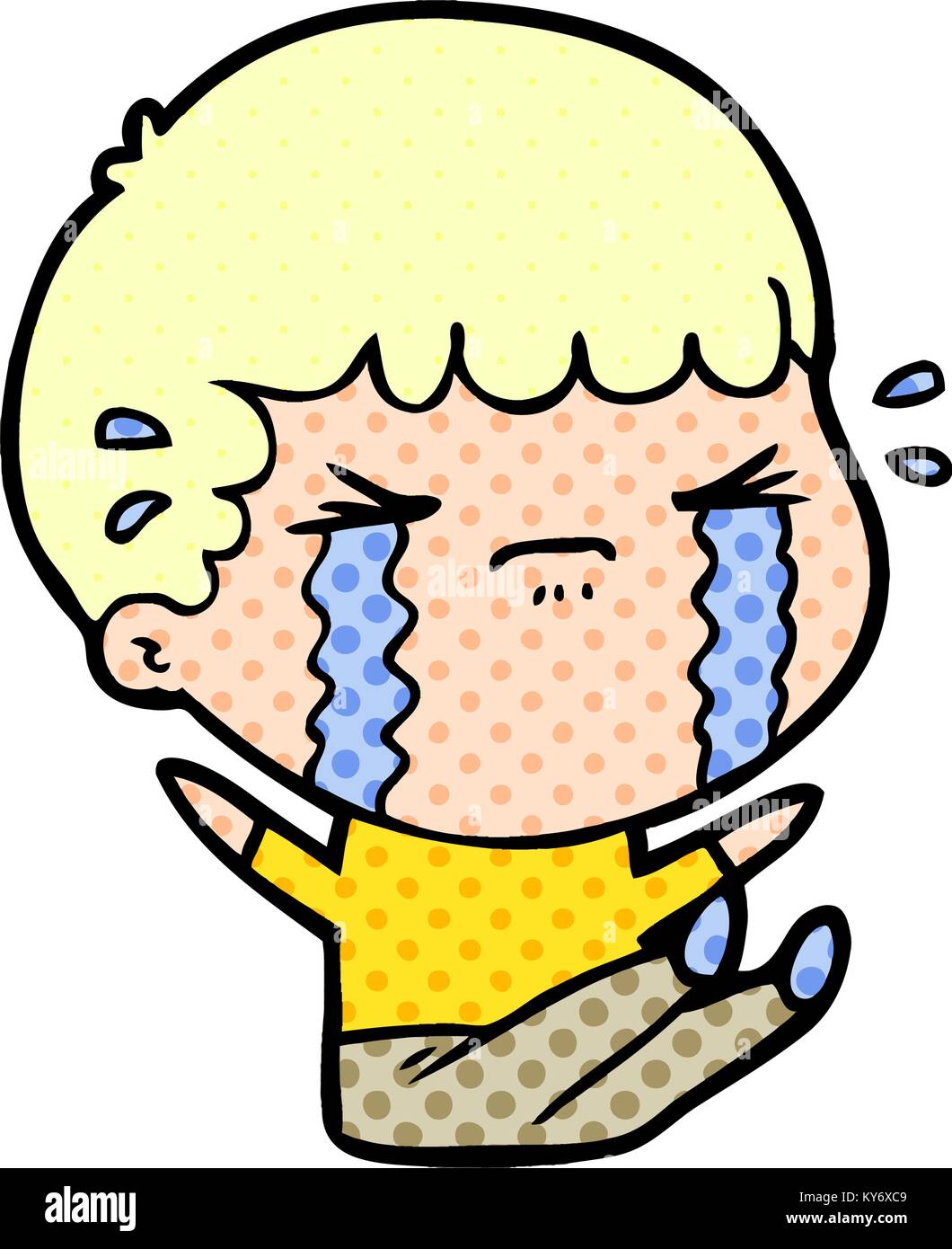 cartoon man crying Stock Vector Image & Art - Alamy