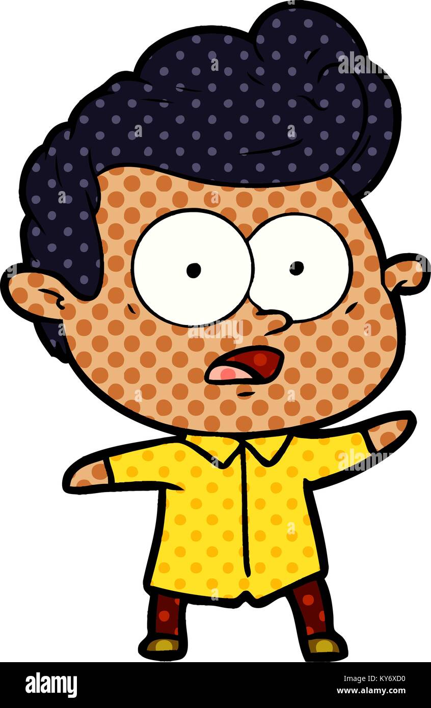 cartoon staring man Stock Vector Image & Art - Alamy