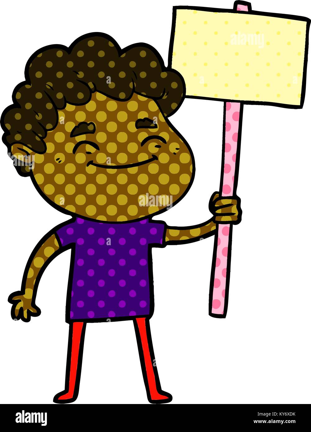 cartoon friendly man Stock Vector Image & Art - Alamy