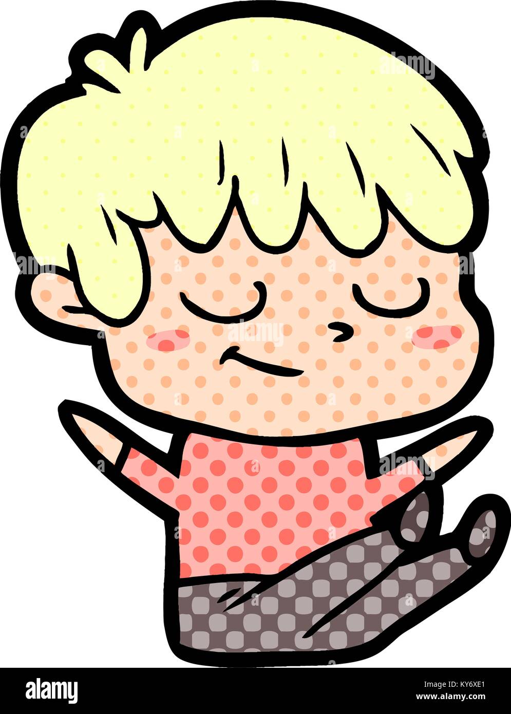 cartoon happy boy Stock Vector Image & Art - Alamy
